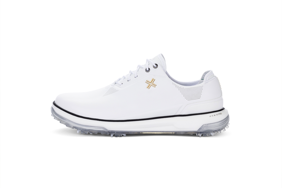 PAYNTR X-Eighty-Seven SC Spiked Golf Shoes- White – Payntr Golf
